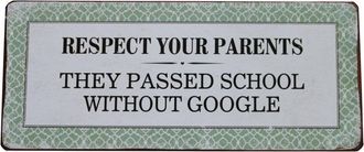 La Finesse Respect Your Parents... Metallschild | LF-em4285 | 5712376142851