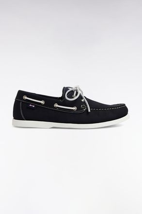 Eden Park Mocassins Bateau En Cuir Su&eacute;d&eacute; Marine
