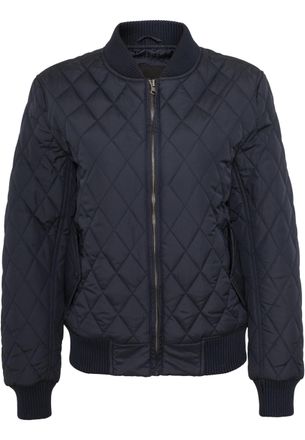 Urban Classics Damen Diamond Quilt Nylon Jacket Jacke, Navy, XS