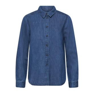 Part Two Femme, Blouses et Chemises, Bleu, Taille: 38 FR Jean Denim Bleu Fonc&eacute;
