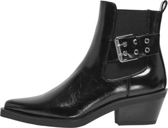 Only Damen Onlamie-1 Buckle Boot, Black, 36 EU