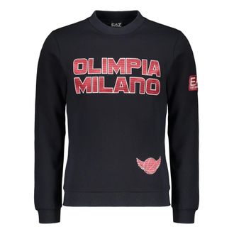 Emporio Armani Sweatshirt mit Kontrastlogo - - Sweatshirts & Hoodies - Herren - Blau - 3XL
