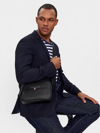 Tommy Hilfiger Umh&auml;ngetasche Essential Pu Ew Reporter AM0AM12093 Schwarz