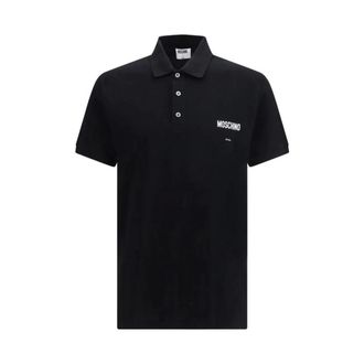 Moschino Homme, Tops, Noir, Taille: L Polo en coton coupe classique