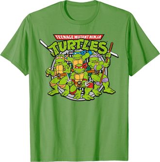 Teenage Mutant Ninja Turtles TMNT Turtle Power-Logo, Teenage Mutant Ninja, 80er-Jahre-Modenschau, Retro-Design T-Shirt