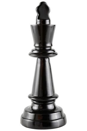 Ambia Home Schachfigur, Schwarz Hochglanz, Kunststoff, Uni, K&ouml;nig, 27.5 cm, Bsci, zum Stellen, handgemacht, handgemalt, Dekoration, Skulpturen & Dekoobjekte, Sku