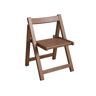 Generic Klappstuhl Camping Leicht Klein mit Lehne Platzsparend Klappstuhl Holz K&uuml;che Hoher Belastbarkeit f&uuml;r G&auml;ste, K&uuml;che, B&uuml;ro, Hochzeit, Party(Brown)