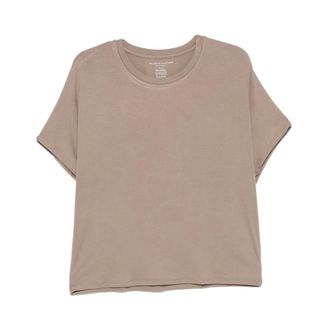 Majestic Filatures Femme, Tops, Beige, Taille: 42 FR T-shirt Girocollo