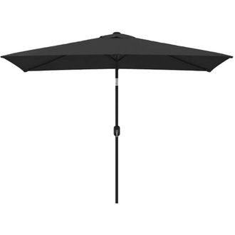vidaXL Parasol avec m&acirc;t en m&eacute;tal 300 x 200 cm Noir