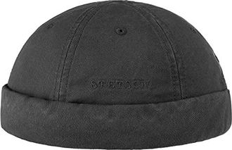 Stetson Bonnet Ocala Docker en Coton Fin Protection Anti UV (XL/60-61 - Noir)