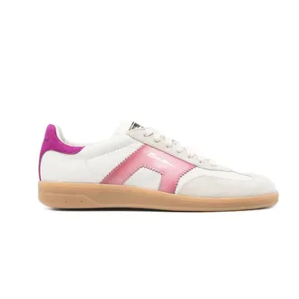 Santoni Hellgraue Sneakers mit Logo-Patch - - Shoes - Damen - Rosa - 37 EU