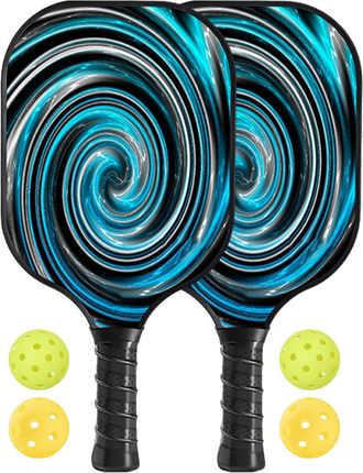 Generic Ballschl&auml;ger-Set, 2 leichte Schl&auml;ger mit 4 B&auml;llen, Sportausr&uuml;stung, Karbonfaserschl&auml;ger mit Tragetasche f&uuml;r Erwachsene und Jugendliche