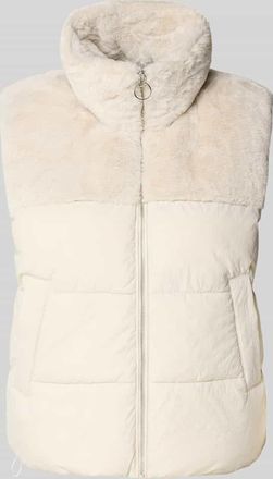 Only Regular Fit Steppweste mit Webpelzbesatz Modell WANJA