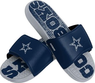 Foco Herren NFL Team Gradient Logo Athletic Gel Slides Sandale, Wordmark mit Farbverlauf