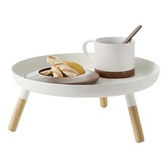 Yamazaki Tableware Plain Tabletttisch, Wei&szlig;, One Size