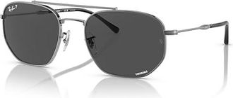 Ray-Ban Rb3707 Sonnenbrillen Gunmetal Fassung Grau Glas Polarisiert 57-20
