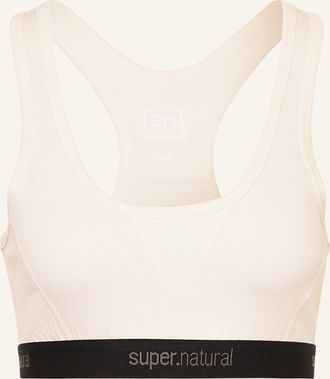 super.natural Sport-Bh tundra220 Semplice Mit Merinowolle weiss