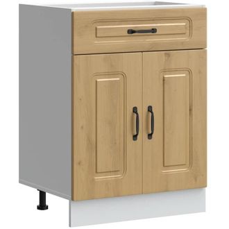 vidaXL Vidaxl - Armoire de cuisine Kalmar ch&ecirc;ne artisanal bois ding&eacute;nierie