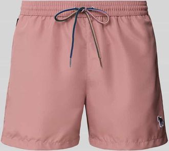 Paul Smith Badehose mit Label-Patch Modell ZEBRA