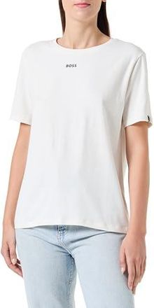 BOSS CI Shirt Pyjama, Open White, XL Women