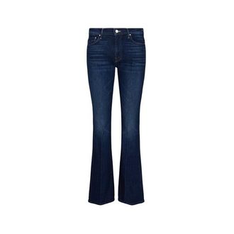 Mother Jean flare The Weekender en coton m&eacute;lang&eacute;