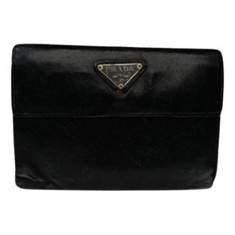 Prada Portefeuille Tessuto Pre-owned - Femme - Pre-owned - Noir - Taille: ONE Size