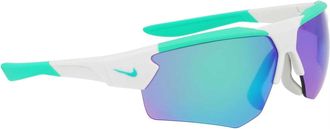 Nike Cloak Verspiegelt-Sport-Sonnenbrille (Silber/Gr&uuml;n)