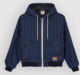 Element Dulcey Herringbone Denim Zip Jacket herringbone denim
