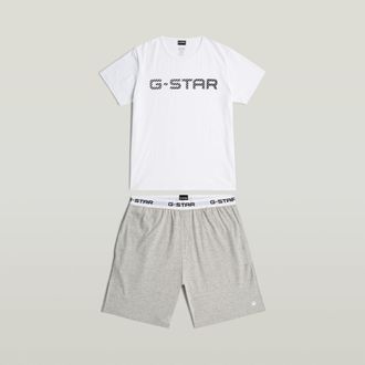 G-Star T-Shirt & Shorts Pyjama Set - Mehrfarbig - Herren