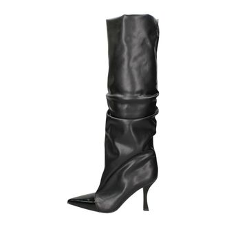 Marc Ellis High Draped Stiletto Boot - - Shoes - Damen - Schwarzk - 37 EU
