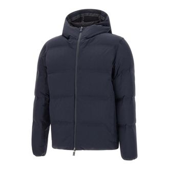 Herno Blaue Bomberjacke Wasserdicht Winddicht Atmungsaktiv - - Jackets - Herren - Blau - 3XL