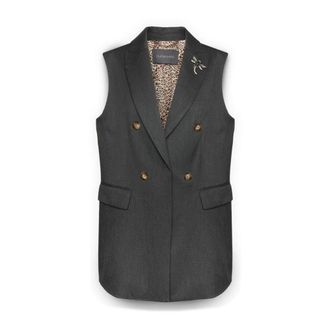 Elena Miro Damen, Jacken, Grau, MGröße