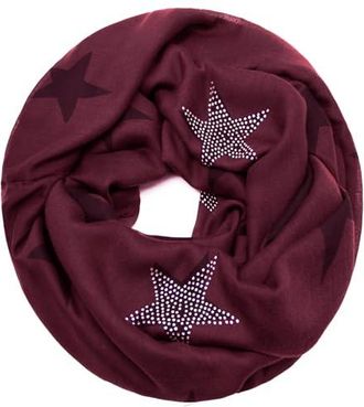 Glamexx24 &Eacute;charpe Loop avec motif &eacute;toil&eacute; - &Eacute;charpe longue l&eacute;g&egrave;re pour femme - &Eacute;charpe tube - &Eacute;charpe pour le printemps et lautomne - Disponible dans de nombreus