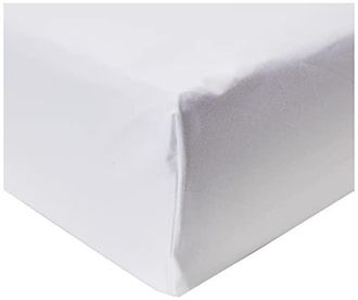 Amazon Basics Drap Housse, 150 x 200 x 30 cm, en Polyester Microfibre pour Matelas Épais jusquà 30 cm, Blanc