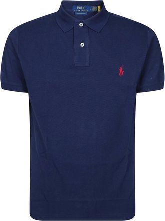 Polo Ralph Lauren Homme, Tops, Bleu, Taille: S Polo en maille coupe slim sur mesure
