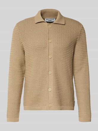 Marc O'Polo Denim Regular Fit Strickjacke aus reiner Baumwolle