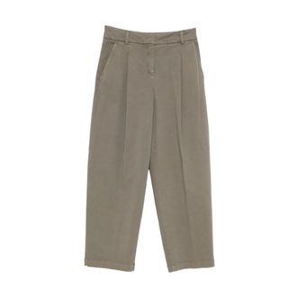 Via Masini 80 Pantalon Large - Femme - Pantalons - Vert - Taille: 40 FR