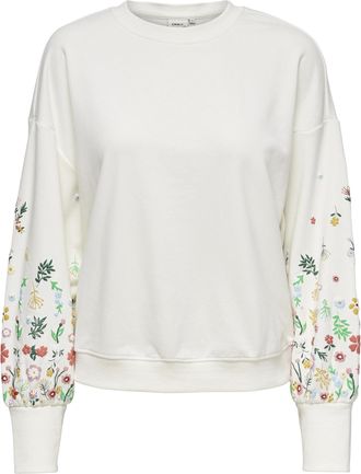 Only Female Sweatshirt ONLBROOKE2025-refresh,L/S2025-refresh,O-NECK2025-refresh,FLOWER2025-refresh,SWT2025-refresh,NOOS Sweatshirt