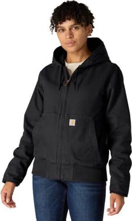 Carhartt Work in Progress Damen Loose Fit, isolierte Duck Active jacke, Schwarz, S