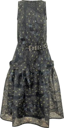 Ganni Femme, Robes, Noir, Taille: 36 FR Shibori Long Dress