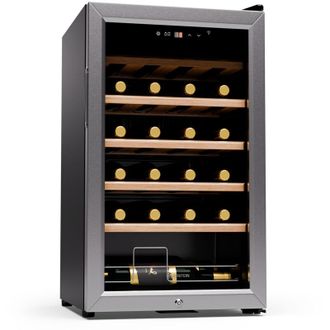 Klarstein Klarstein - Weink&uuml;hlschrank,1 Zone Getr&auml;nkek&uuml;hlschrank, Leiser Indoor/Outdoor K&uuml;hlschrank, 63 Liter Flaschenk&uuml;hlschrank Klein, Weinschrank f&uuml;r