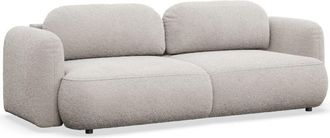 Selsey Selsey Tvoya - 3-Sitzer Schlafsofa mit Boucl&eacute;-Bezug, Hellbeige
