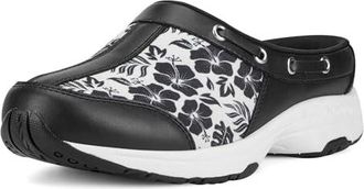 Easy Spirit Travelport Chaussures &agrave; enfiler pour femme, Blanc/noir/floral, 43 EU Large