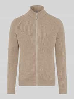 Brax Strickjacke aus Kaschmir-Misch mit Stehkragen