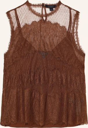 AllSaints Allsaints Spitzentop Clara braun