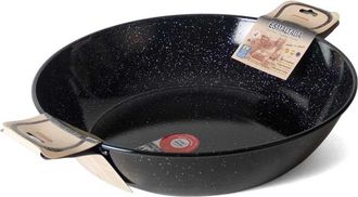 Garcima La Ideal 20365 Pfanne aus emailliertem Stahl, 65 cm, Schwarz