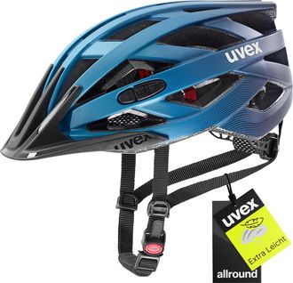 Uvex i-vo cc - Leichter Allround-Helm f&uuml;r Damen und Herren - individuelle Gr&ouml;&szlig;enanpassung - erweiterbar mit LED-Licht - deep Space matt - 52-57 cm
