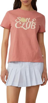 QS by s.Oliver Baumwollshirt mit Frontprint