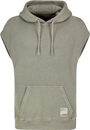 Eight2Nine Hoodie Mit Kapuze und Vordertasche, Ärmelloser Denim Design Sleeveless-Hoodie