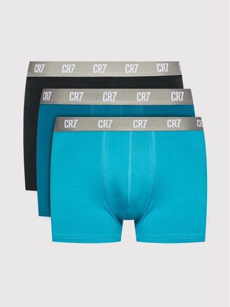 CR7 Cristiano Ronaldo Boxershorts-Set Basic Trunk 3-Pack 8100-49-2717 Blau